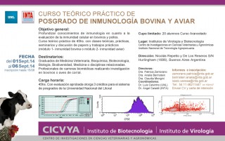Curso Teórico Práctico de Posgrado de Inmunología Bovina y Aviar